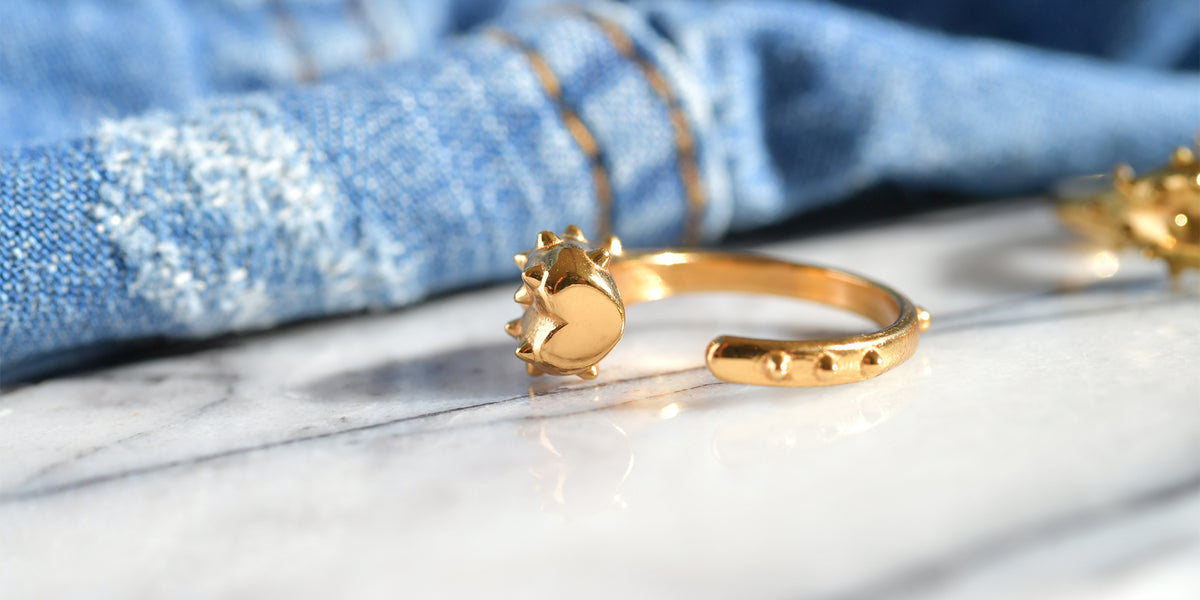 Collection TOI & MOI - Bagues Toi & Moi Laiton Doré | ERITA