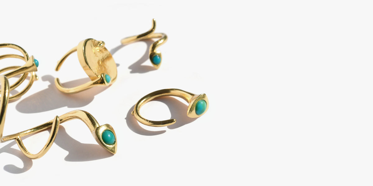 Collection SERPENTER - Bagues Serpent Laiton Doré | Erita – ERITA