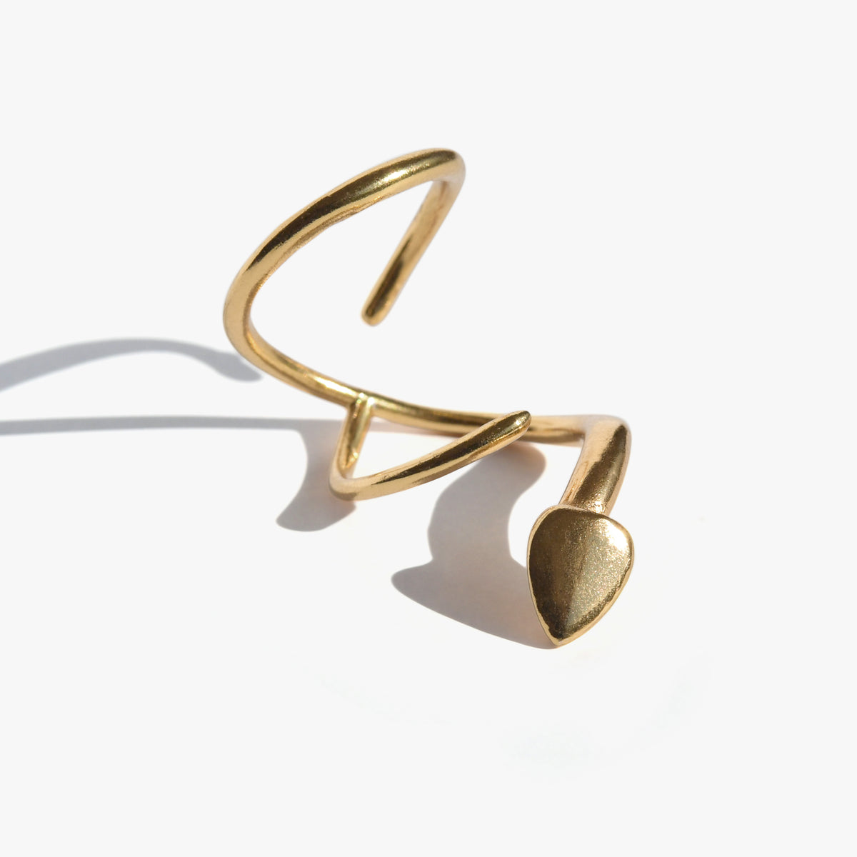 SERPENTER Bague Toi et Moi | Bague serpent dorée volume XL – ERITA